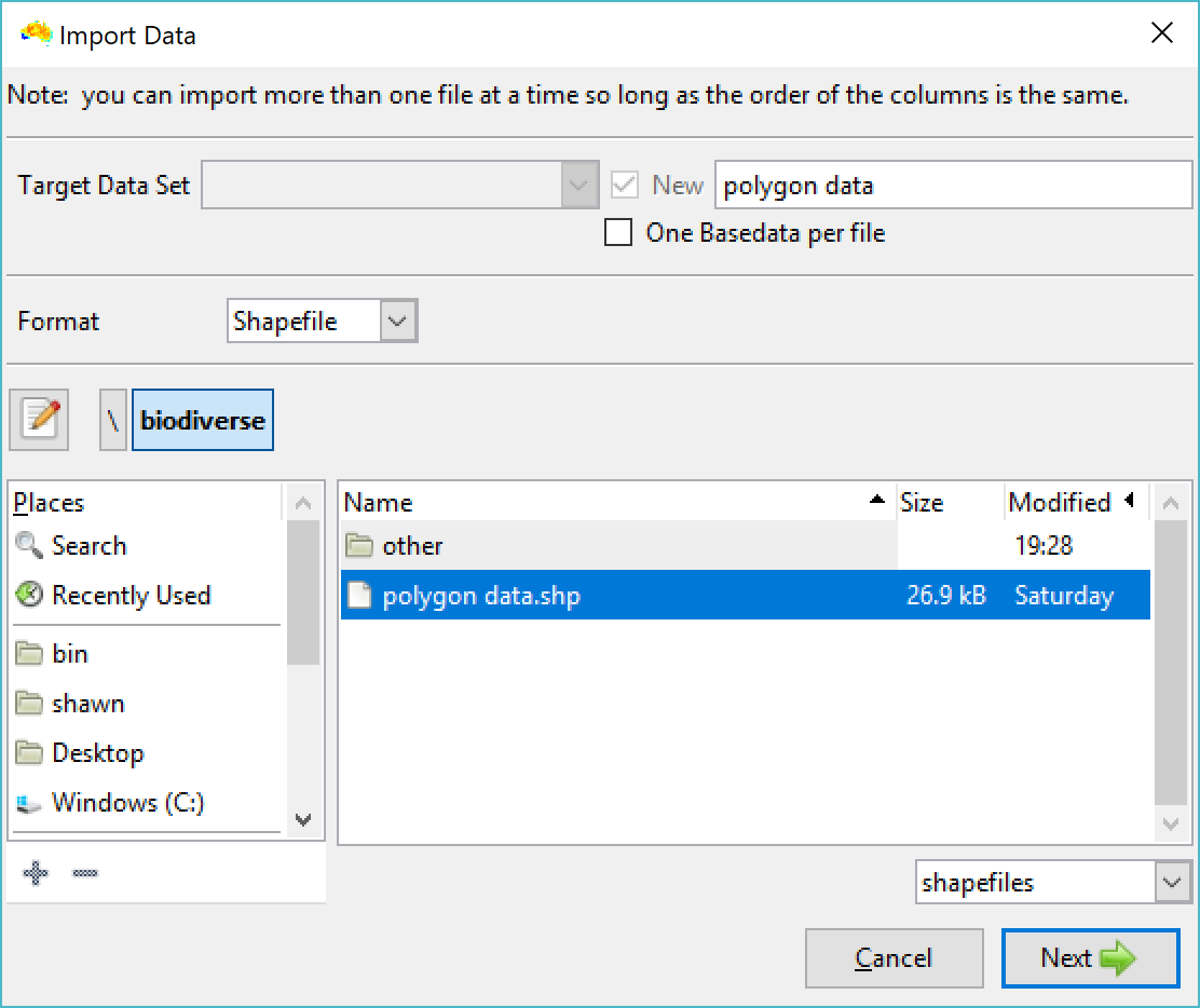 Biodiverse analysis software: 2018
