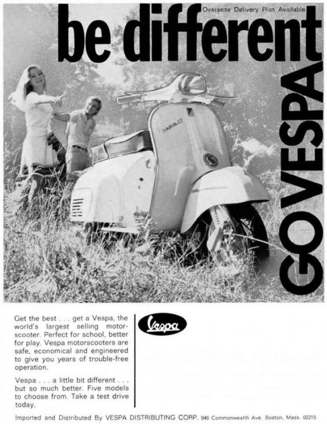 32 Interesting Vintage Vespa Ads Around the World From Between the ...