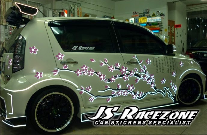 JSR Vehicle Wrap: Myvi Sakura Decal Vinyl Sticker