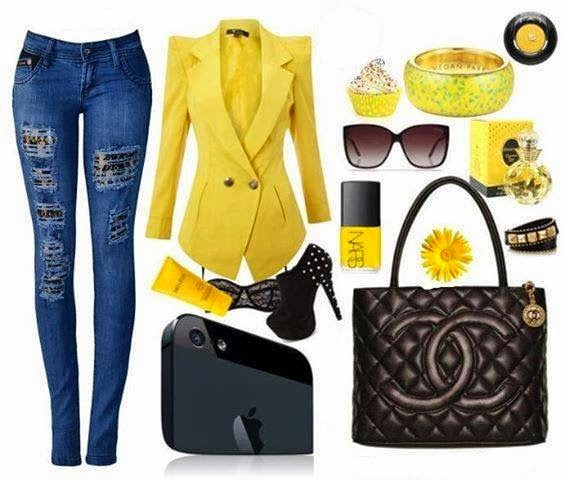 Inspirational Trends: Ladies Yellow outfit set
