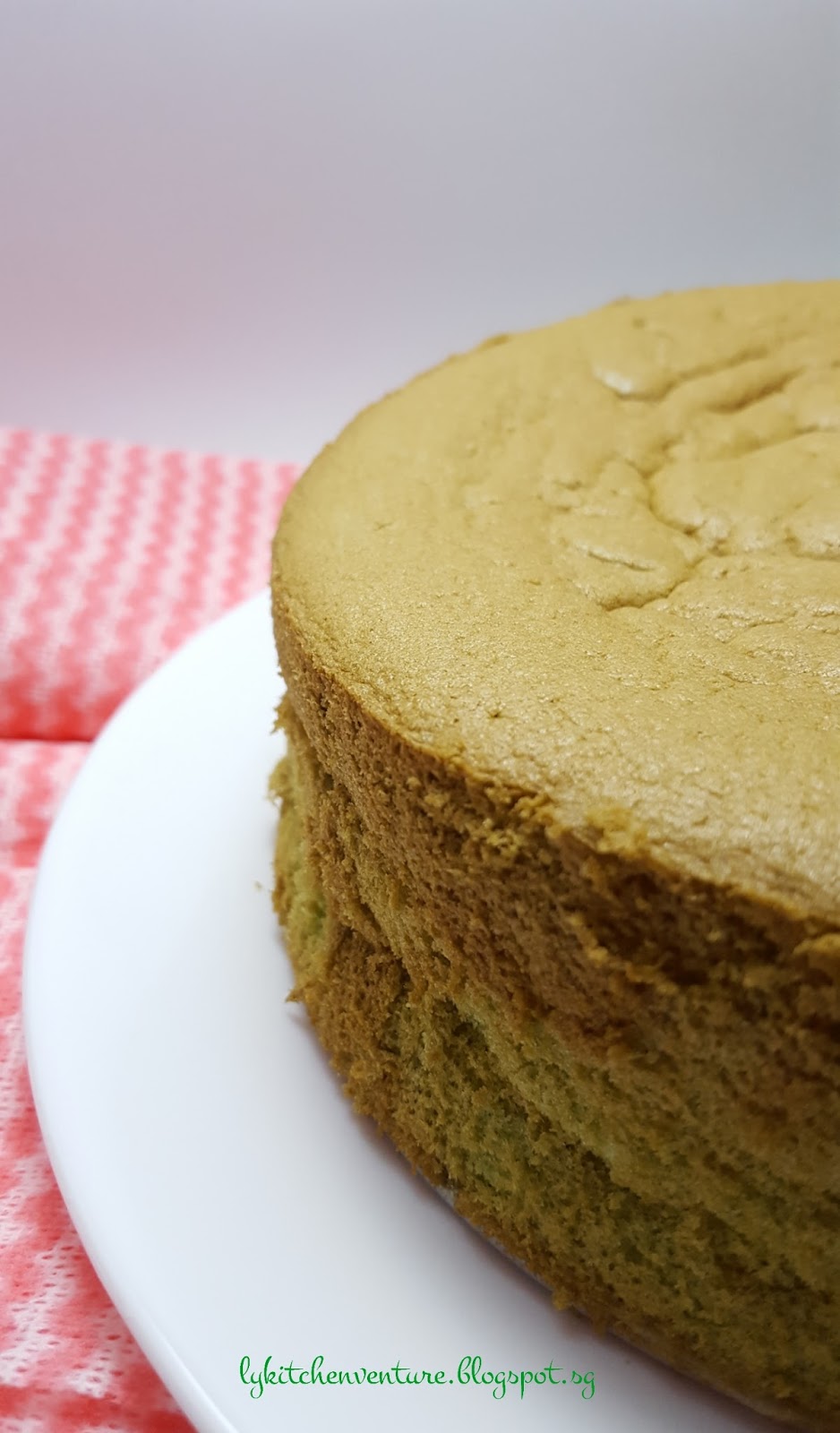 LY's Kitchen Ventures: Pandan Sponge Cake (Cooked Dough Method)