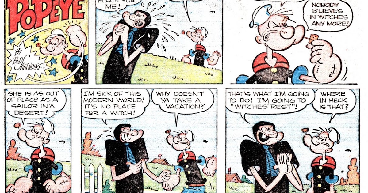 Ominous Octopus Omnibus: Popeye By Bud Sagendorf