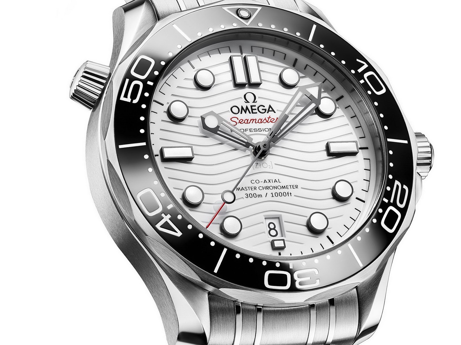 OceanicTime: OMEGA Seamaster Diver 300M WHITE CERAMIC & Stainless STEEL