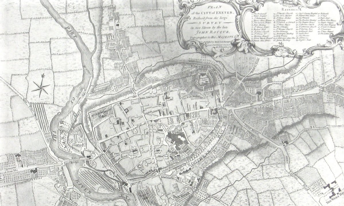 Exeter Working Papers in Book History: Exeter maps