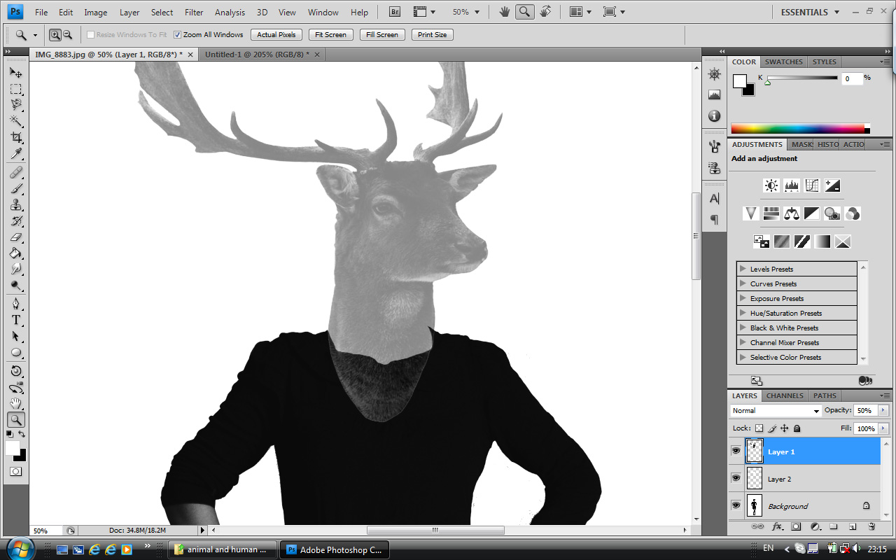 Web Design and Web Development Tutorial: how to creat animal head with ...