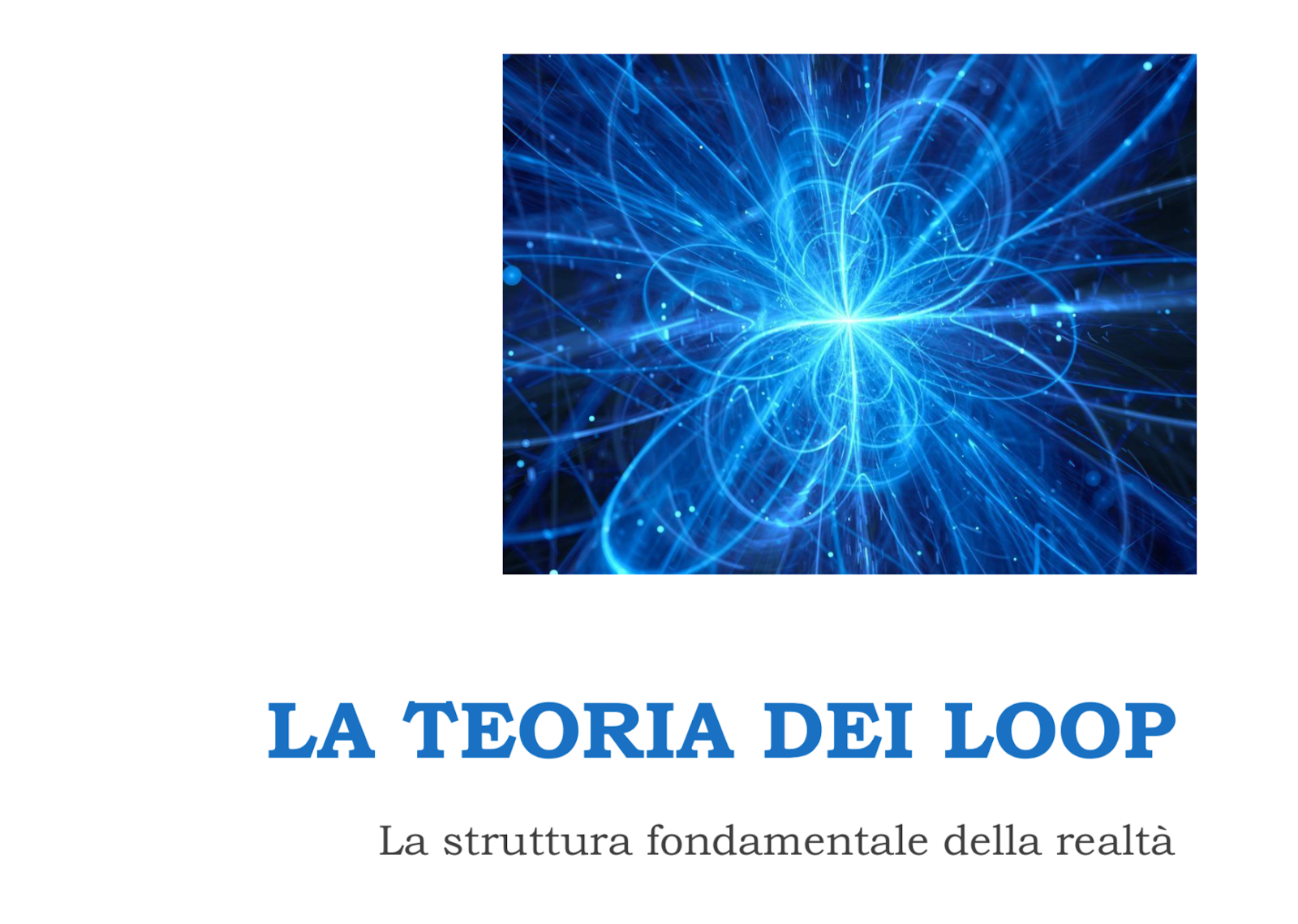 blog di Giulio Napoleoni: Matteo Locatelli, "La teoria dei loop"