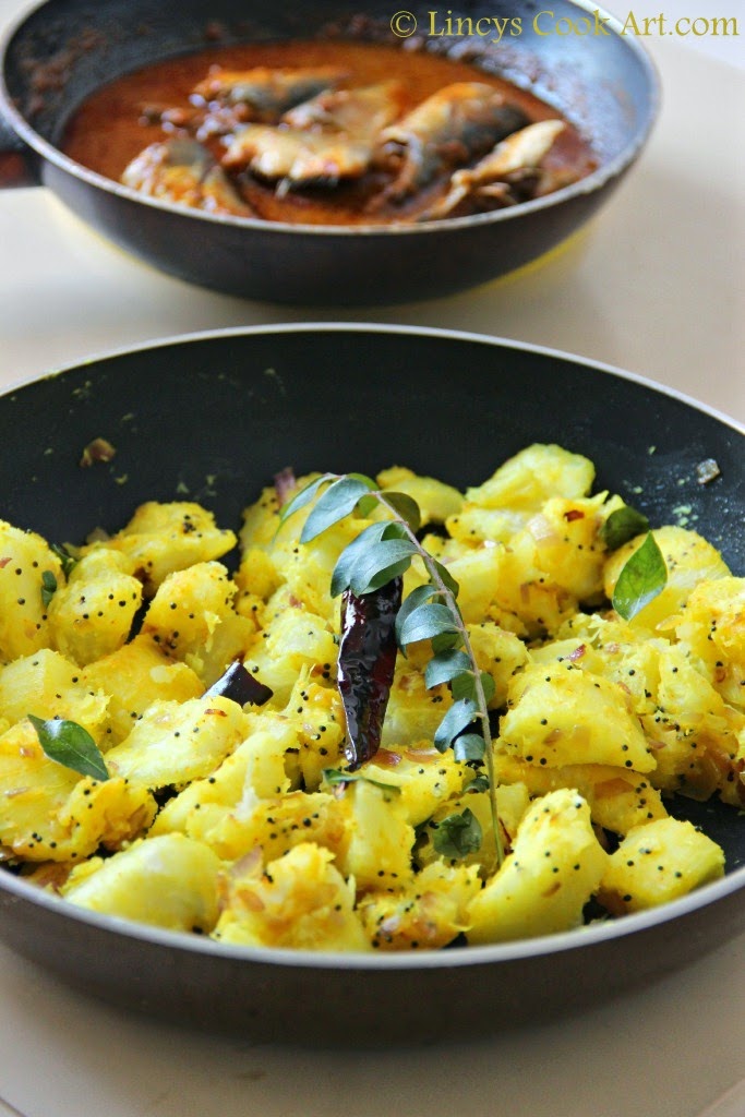 Kappa Ularthiyathu/ Kerala Nadan Tapioca Stir Fry ~ Lincy's Cook Art