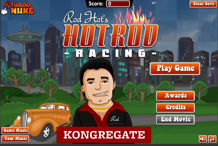 Free Game Blogger: Rod Hot's Hot Rod Racing is out now on Kongregate!