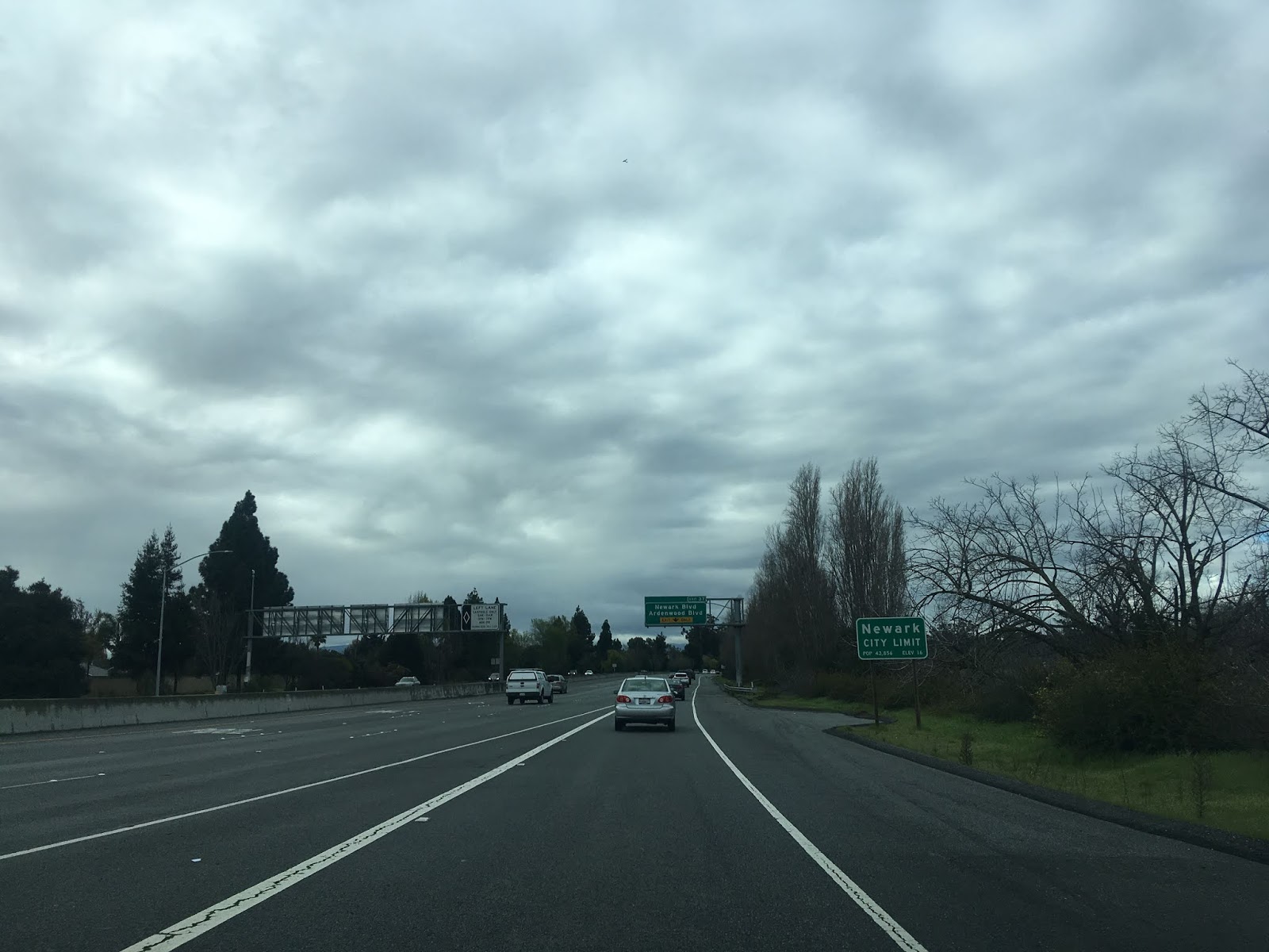 California State Route 84 west from Interstate 880 over the Dumbarton ...