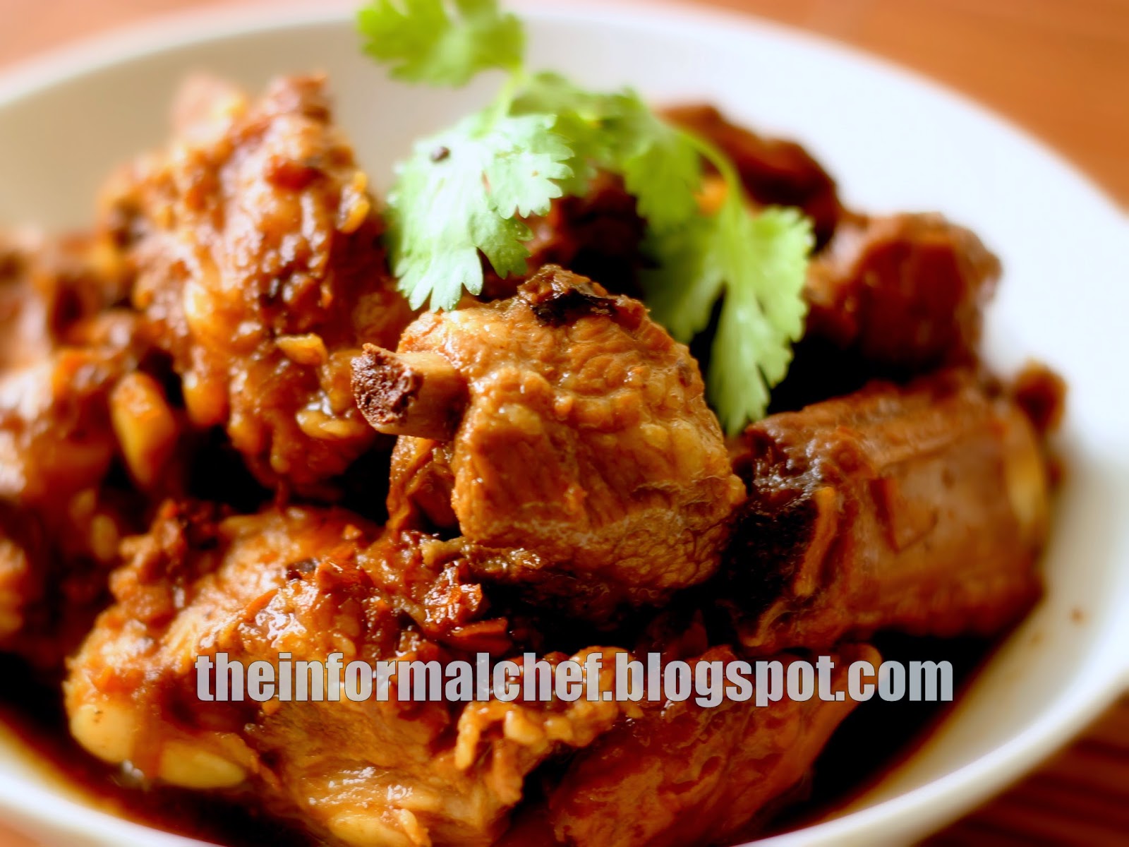 The Informal Chef: Braised Spare Ribs with Fermented Bean Paste (Tauchu ...