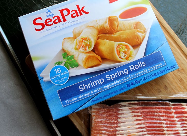 Hungry Harps: Bacon Wrapped Spring Rolls {Easy Holiday Appetizers that ...