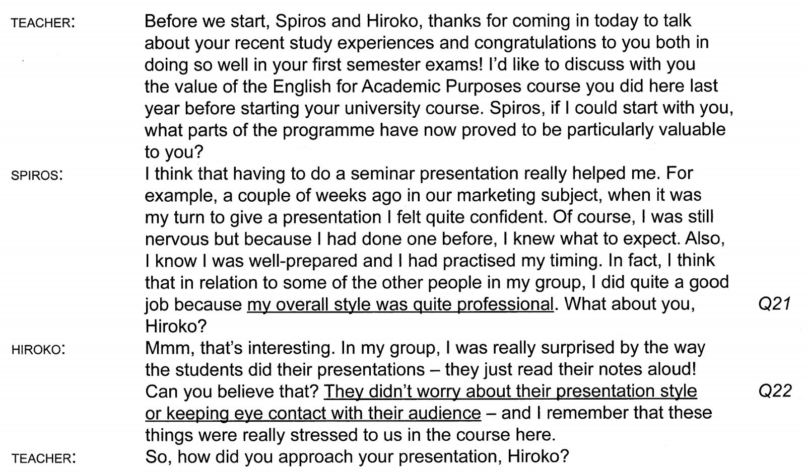 IELTS tutor: IELTS 9, Test 1 Listening Transcript