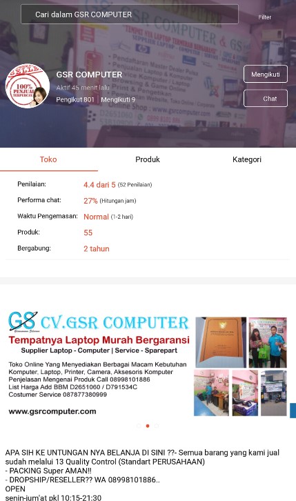 5 Toko Laptop Terlaris di Shopee April 2019 - Tutorial di Shopee