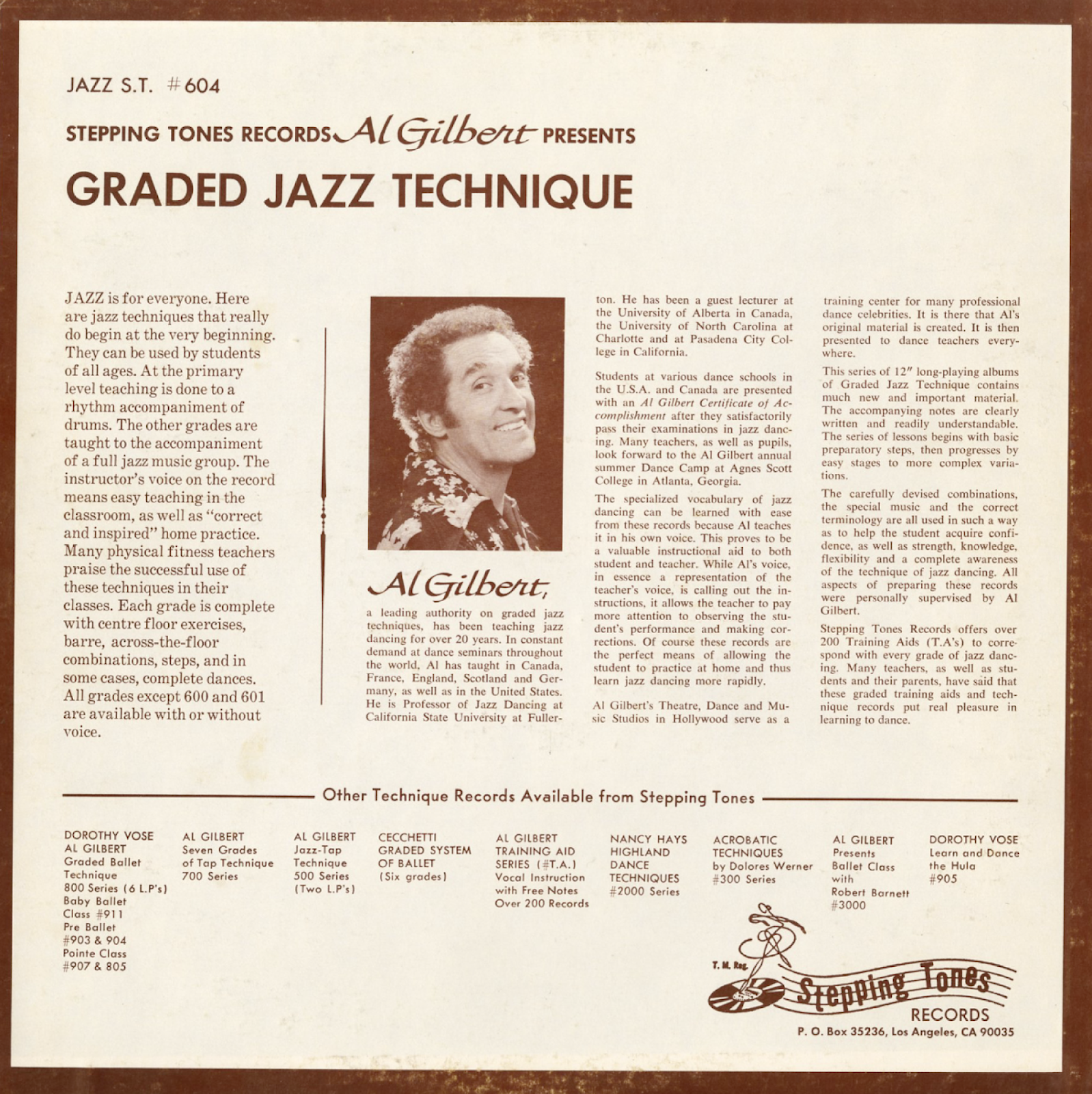 Unearthed In The Atomic Attic: Graded Jazz Technique - Al Gilbert