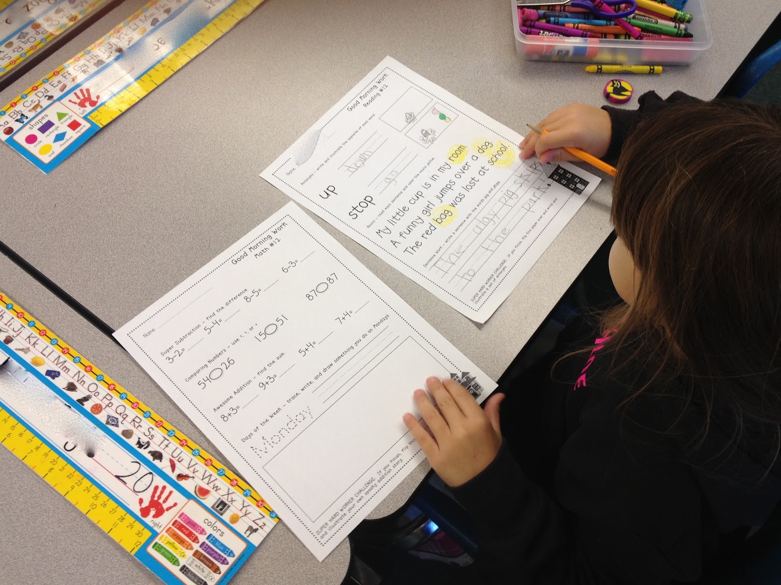 GOOD MORNING WORK - READING + TESTER PAGES - Teacher Idea Factory