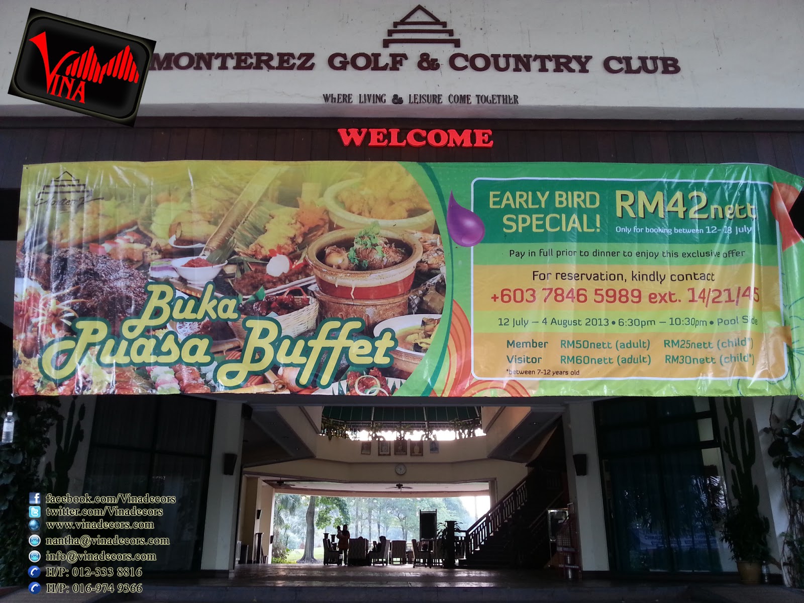 Vina Canopy & Decor: Monterez Golf & Country Club - Buka Puasa Buffet ...