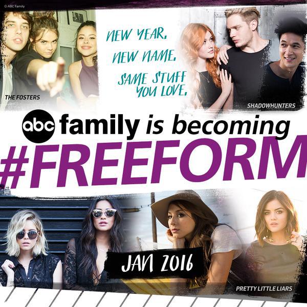 Το "ABC Family" αλλάζει όνομα και γίνεται "Freeform" τον Ιανουάριο του 2016