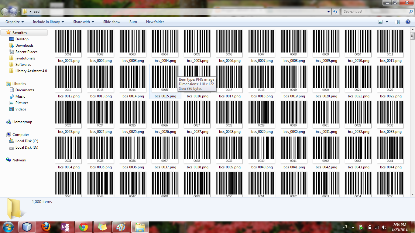 How To Create Barcodes ? - LIBRARY ASSISTANT 4.0