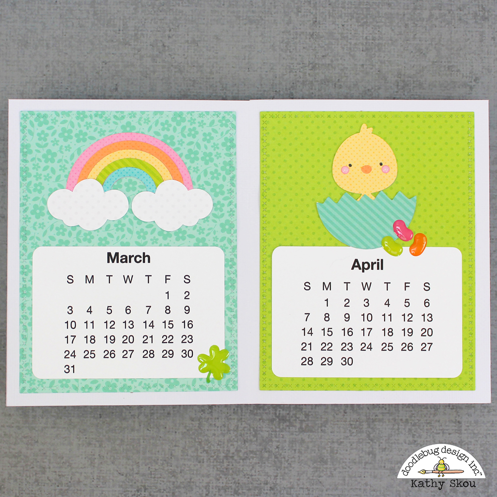 Doodlebug Design Cut File Feature: Desk Calendar – Lori Whitlock