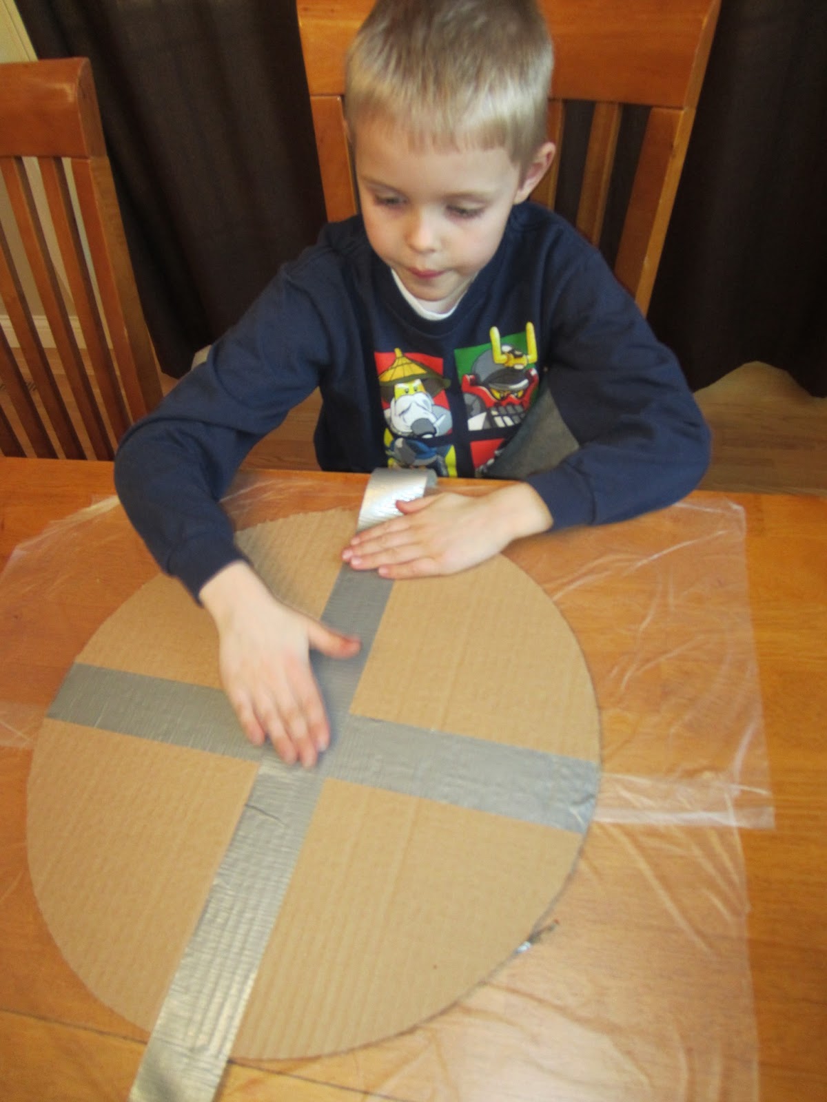 Viking Shield [upcycled history craft] - Educational Toys for Children