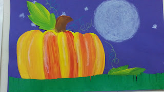 Sketch. Paint. Sculpt.: Fall Primary Color Pumpkin Project