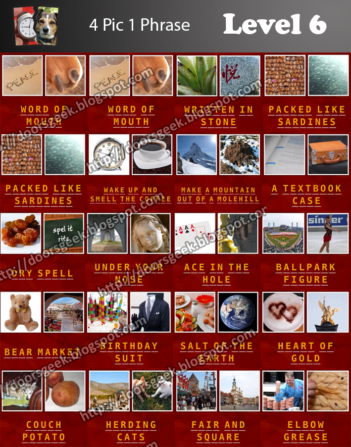 2 Pics 1 Phrase - Level 6 ~ Doors Geek