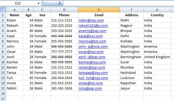 E-xcel Tuts: Search Box to Search and Display Data