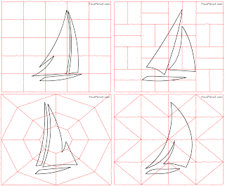 Four grid: Free printable Sail grid line drawing worksheet/activity for ...