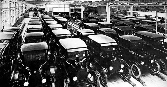 Principios de la Producción en masa | Linea de montaje movil ...