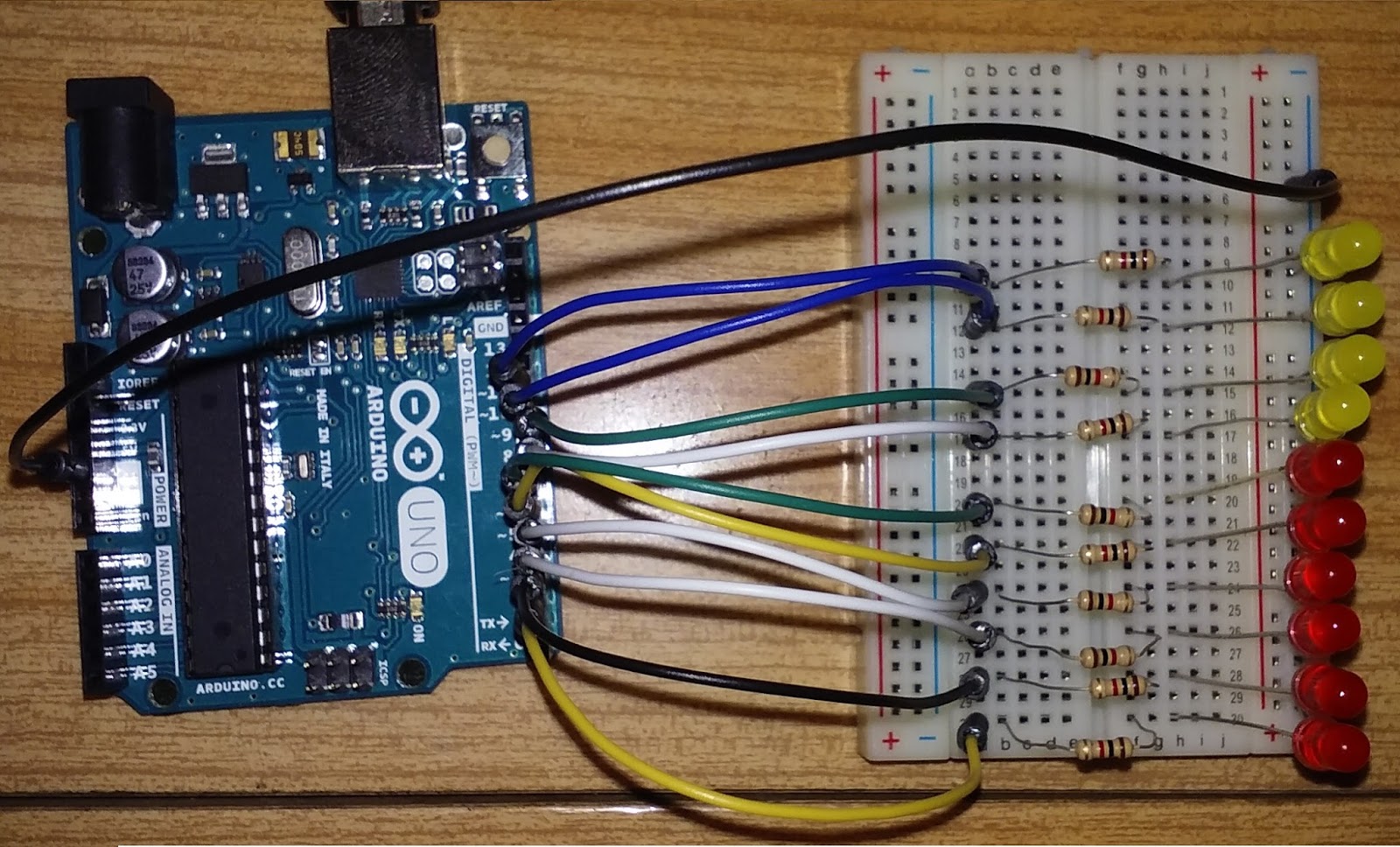 Elektronika i Programowanie: [2] Arduino - Obsługa diod zewnętrznych