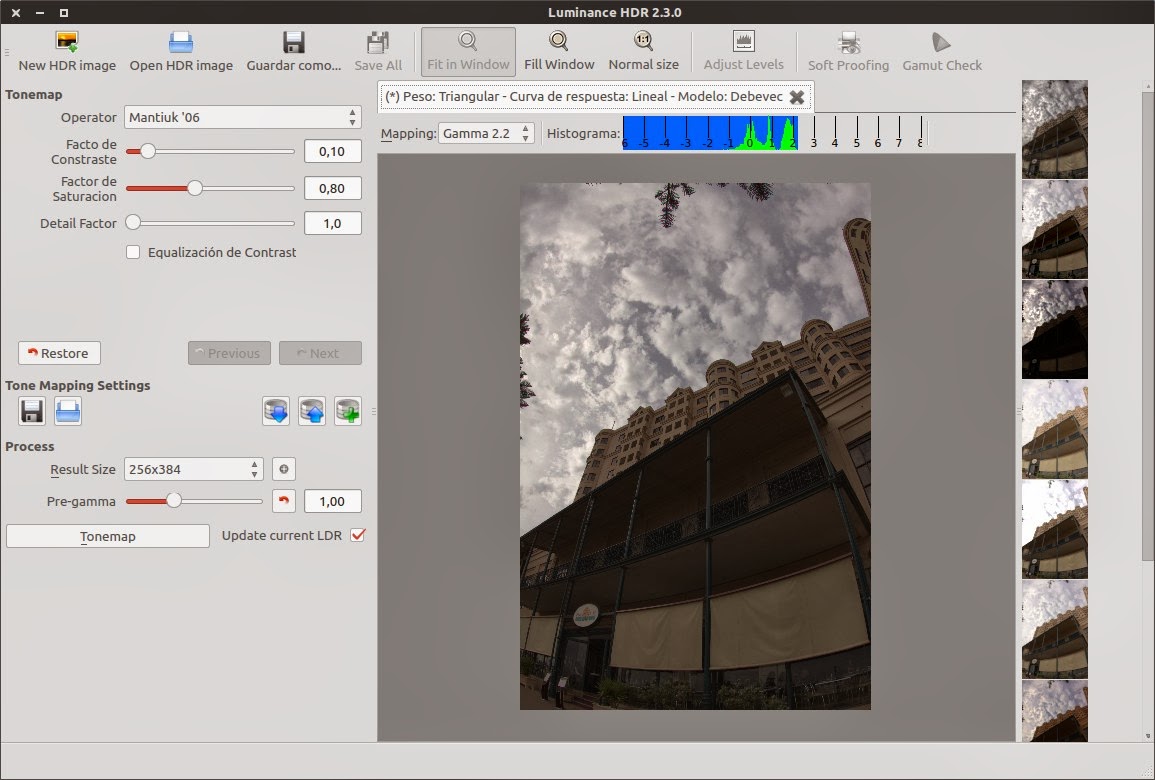 UnaDe25: Software fotográfico en Linux: Luminance HDR