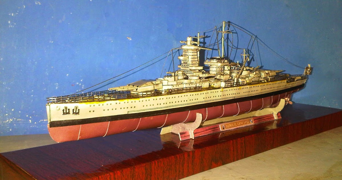 Papermodel Kapal Perang & Lain2: Papercraft Admiral Graff Spee