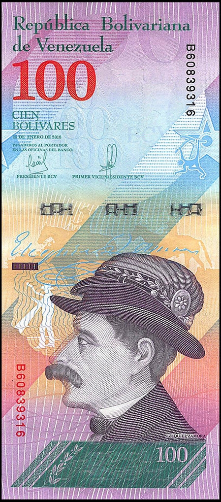 My Currency Collection: Venezuela Currency 100 Bolivares Soberanos ...