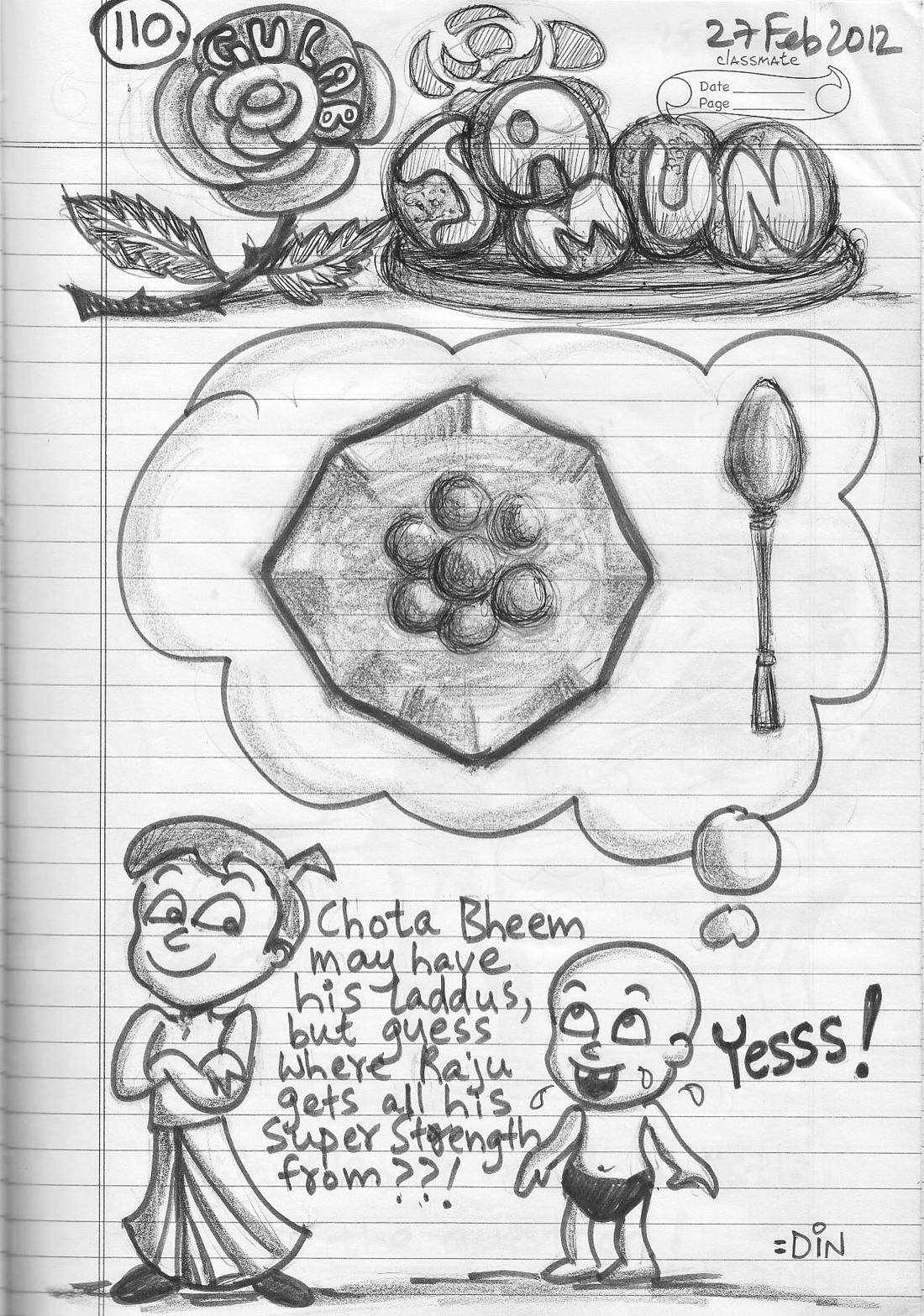 CHUMMADRAW: 110. Gulab Jamun: The Ultimate Indian Sweetmeat.