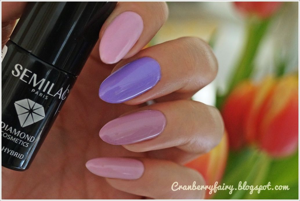 Cranberry Fairy: Hybrydy w kolorach różu - Semilac + Bling