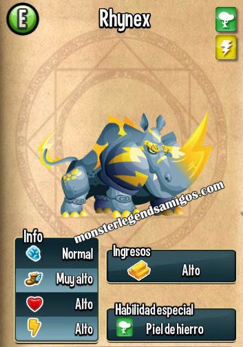 Rhynex | Monster Legends Amigos