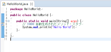 maruton's memorandum: [Windows]Eclipse で JAVA の HelloWorld プログラムを作る
