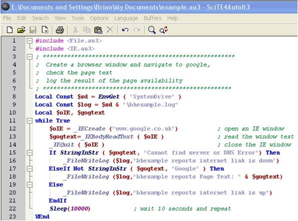 Autoit Scripting Language And Sdk Part Two