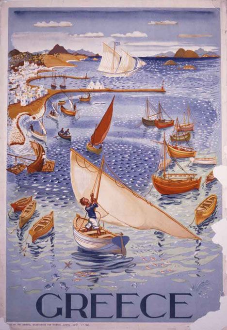 Greece: vintage poster με θέμα την Ελλάδα!