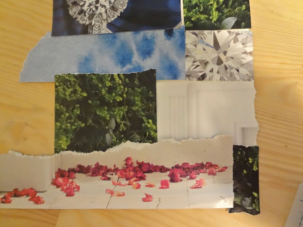 aka Bailey: Homemade Art: Collage for the Bedroom