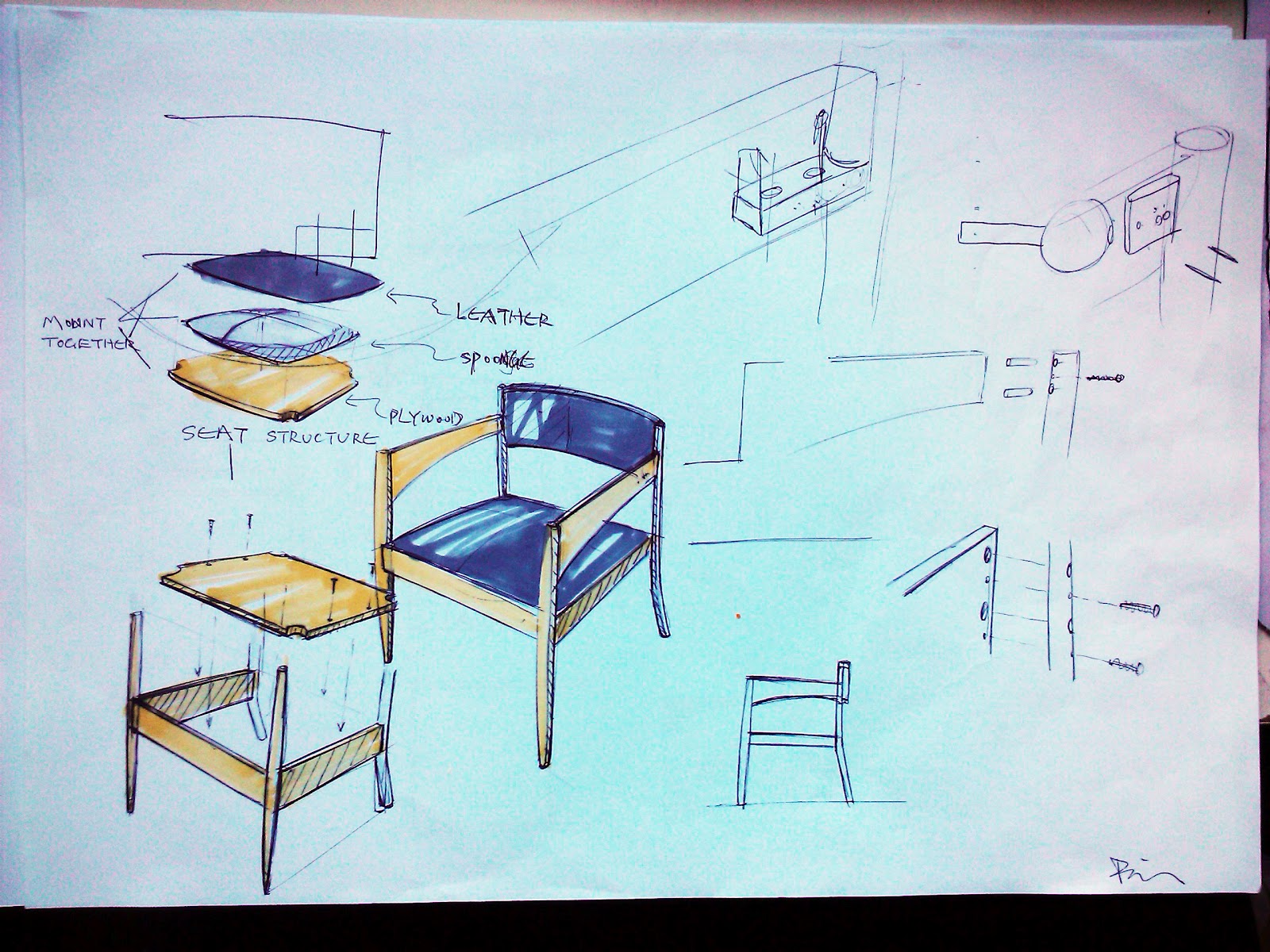 furniture design: further drawing