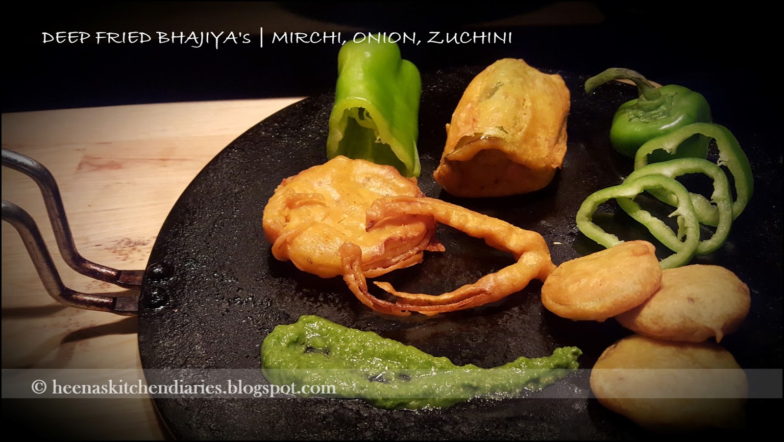 Heena's Kitchen Diaries: Assorted Bhajiya's | Zuchini, Onion, Pepper ...