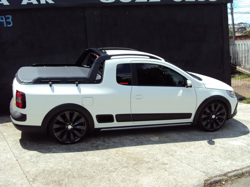 Carangos Tunados: Saveiro Cross equipadas - Fotos