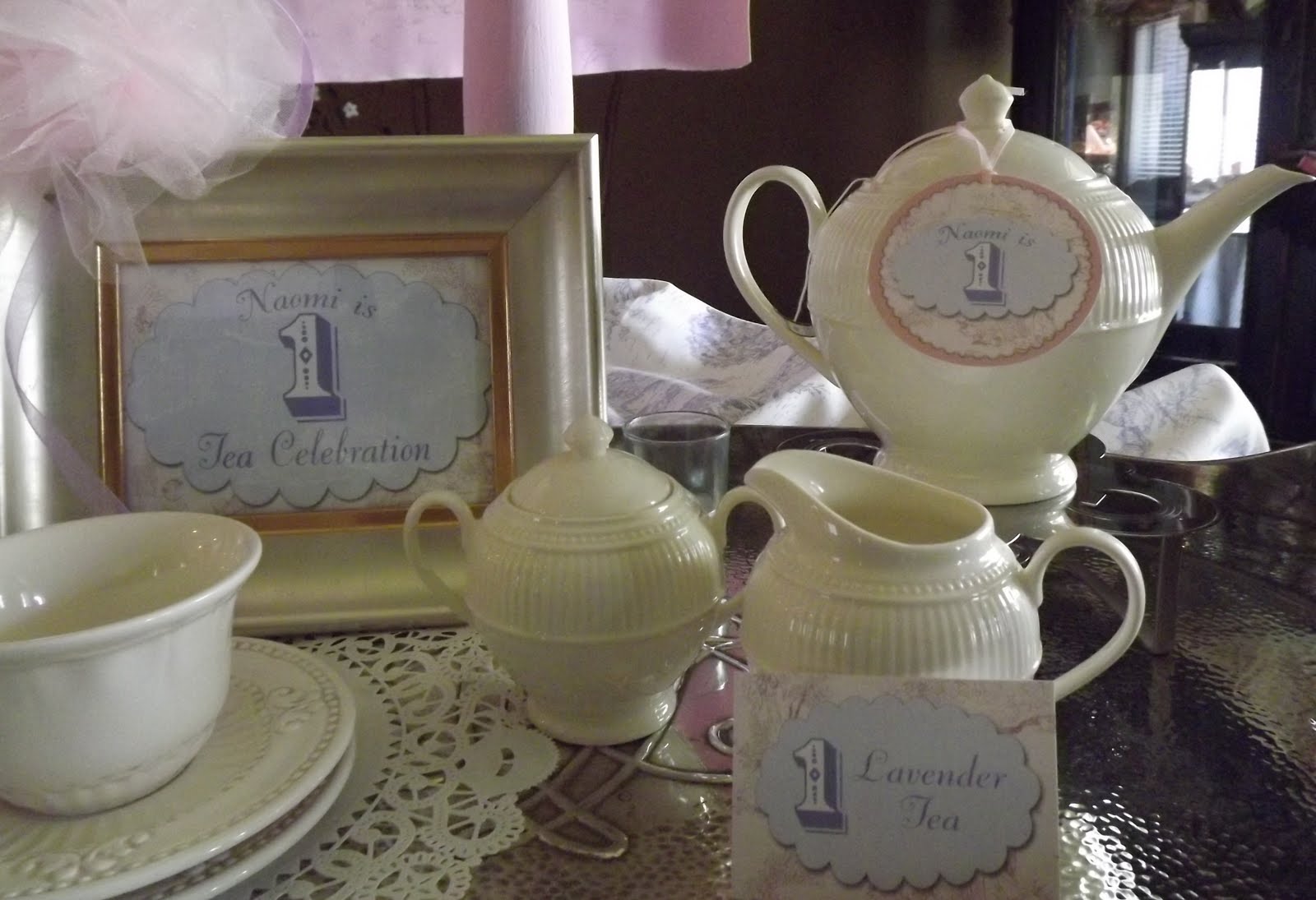 Spare Me the Details Custom Party Decor: Baby's First Birthday Toile ...