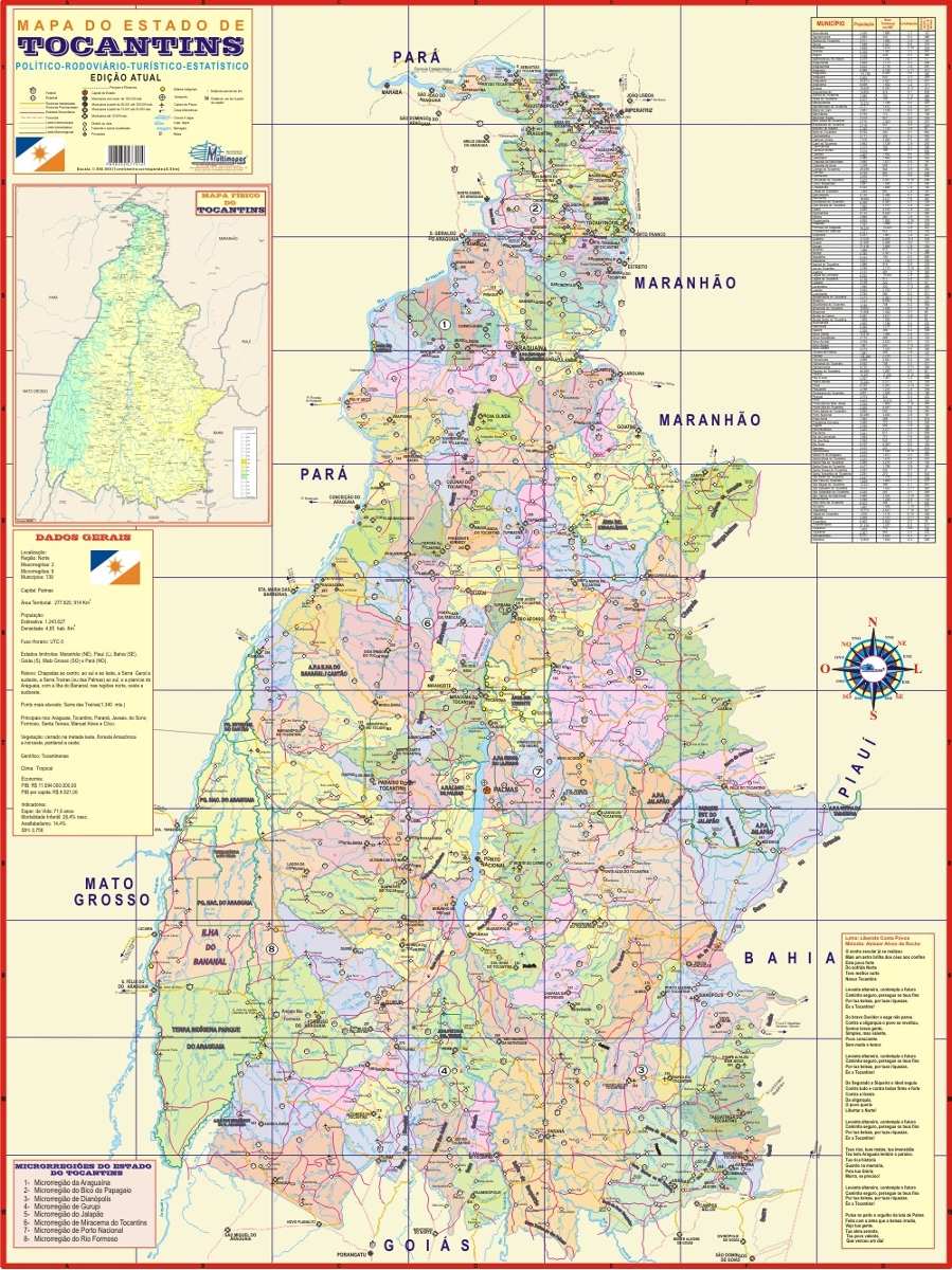 Mapas do Estado do Tocantins