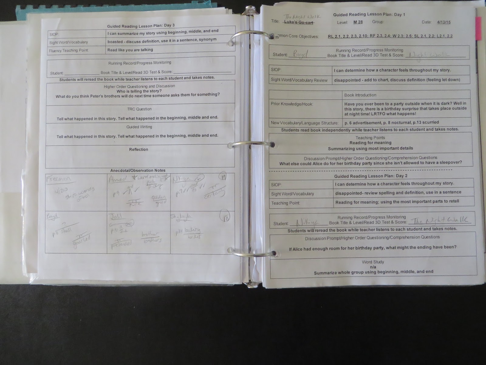 Mrs. Pirate Teacher: Guided Reading Notebook