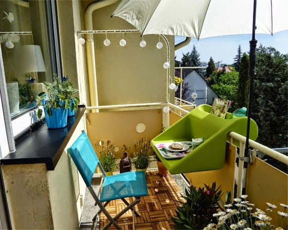 Mesa removível para parapeito da varanda ~ Decoração e Ideias