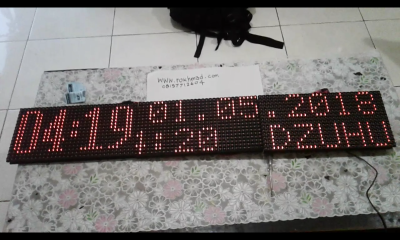 Membuat Jam Sholat Arduino, Dengan 3 Panel P10, Dilengkapi Alarm Adzan, Dan Countdown Iqomah ...