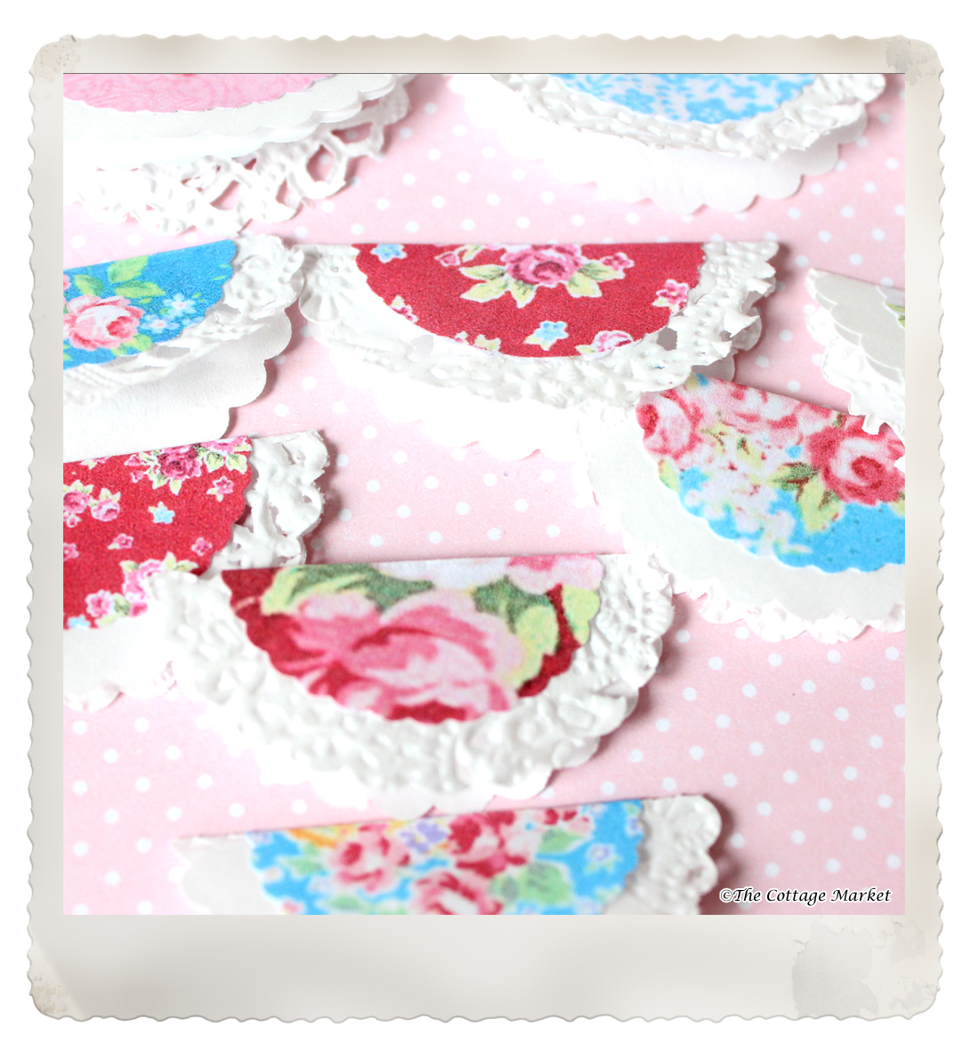 Mini Cottage Chic Bunting with a free gift! It's a Cinch! - The Cottage ...