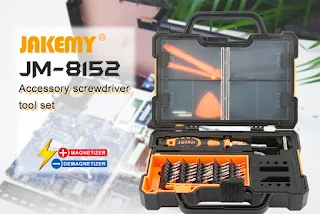 Obeng Set JAKEMY JM-8152 44 in 1 Dengan Tools Kit dan Magnetizer ...
